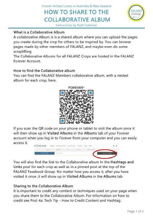 How to Share to the Collaborative Album.pdf | Document by FALANZ ...