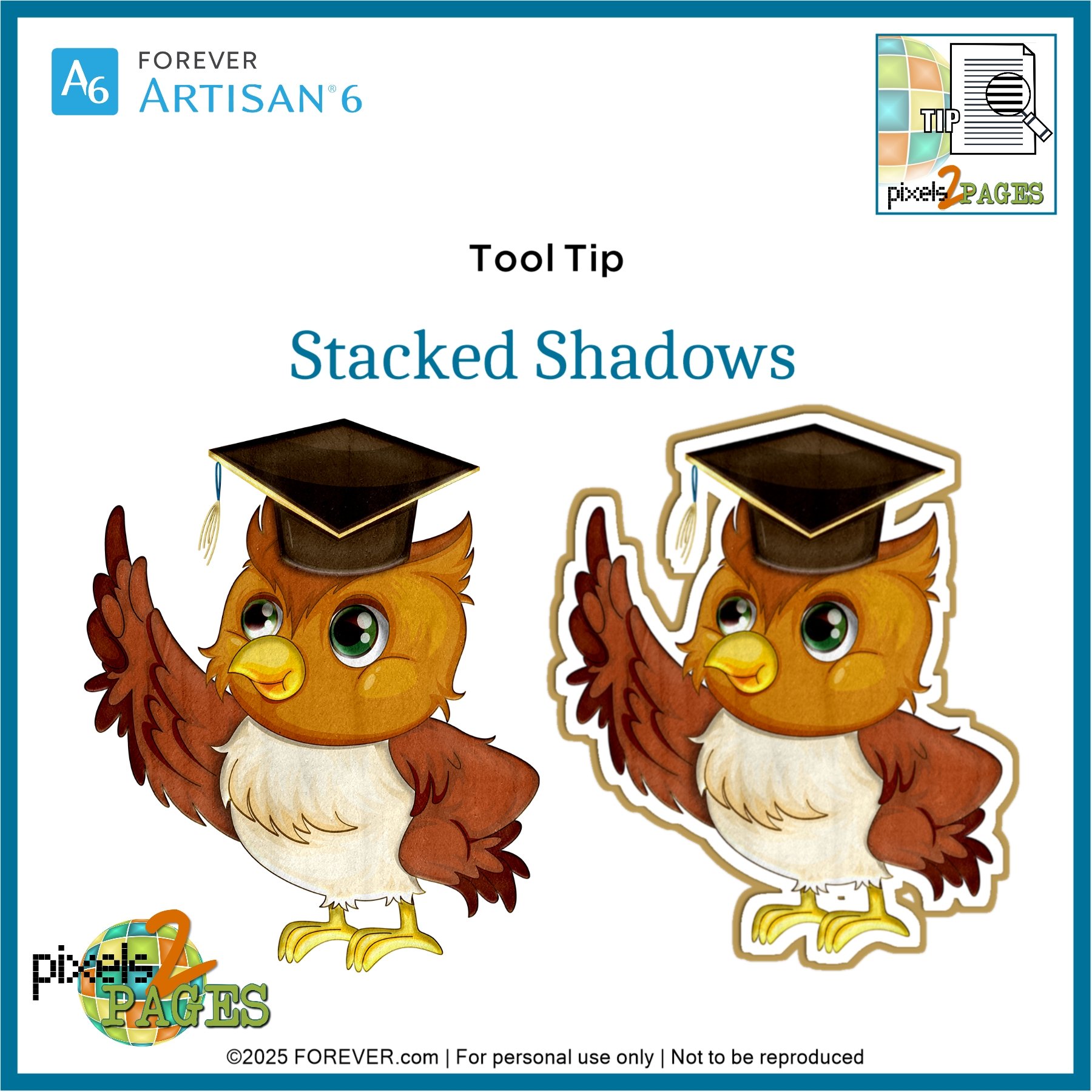 Artisan Tip: Stacked Shadows | Album by FOREVER pixels2Pages | FOREVER.com
