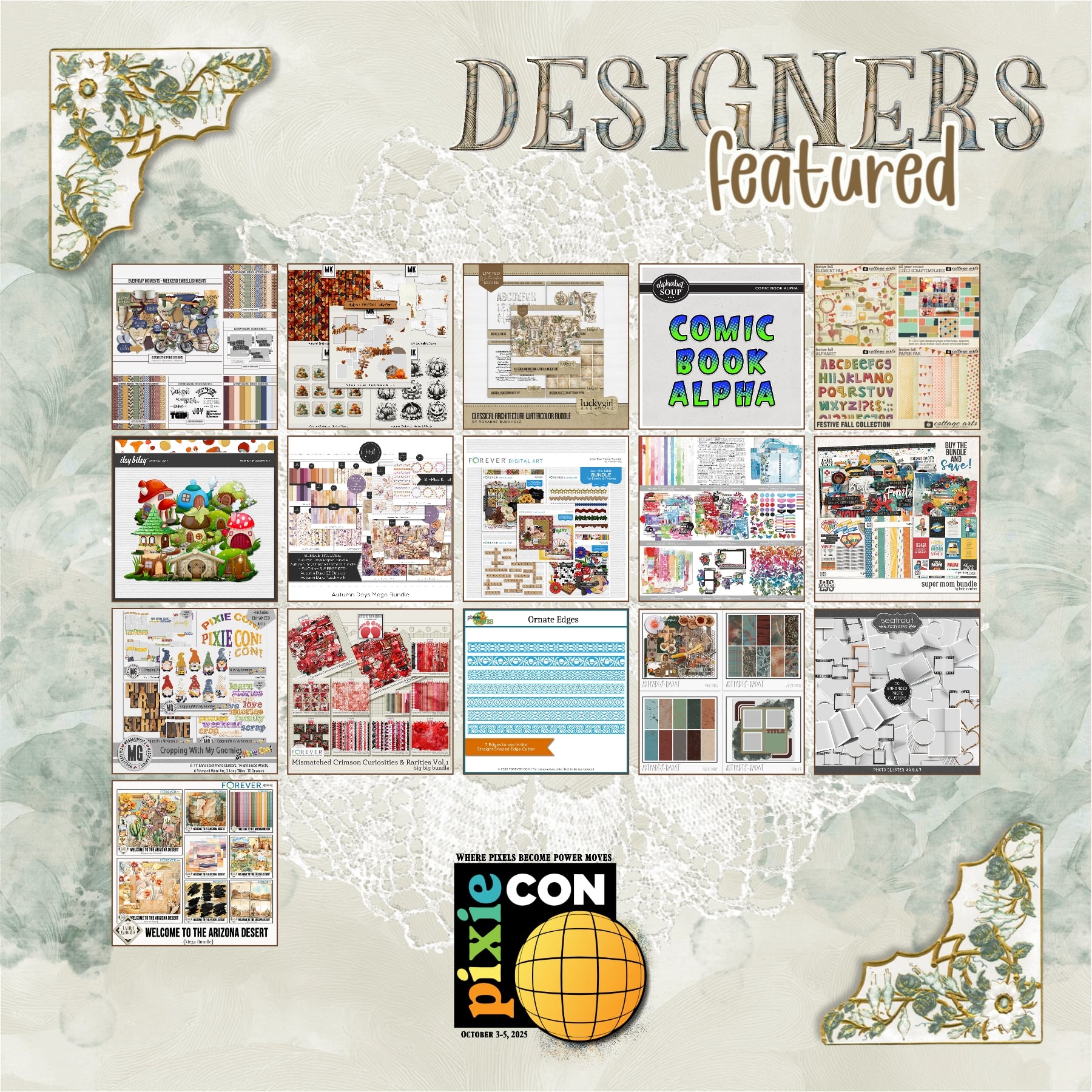 Featured Designer Kits (PixieCon) | Album by FOREVER pixels2Pages | FOREVER.com